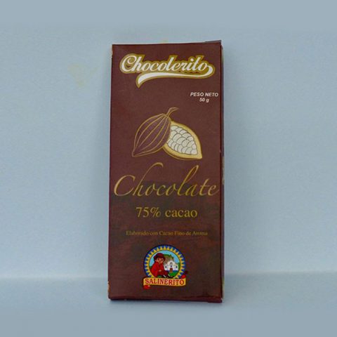 Chocolate 75% cacao 150 gr. – Alimentos Madre Tierra